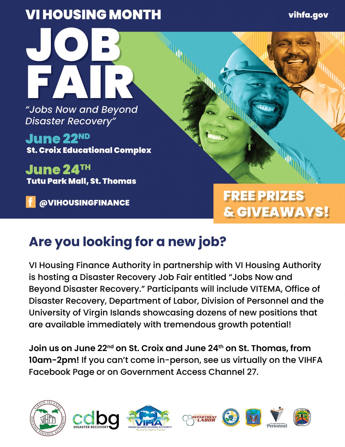Jobs Now and Beyond Disaster Recovery Job Fair - US Virgin Islands ...