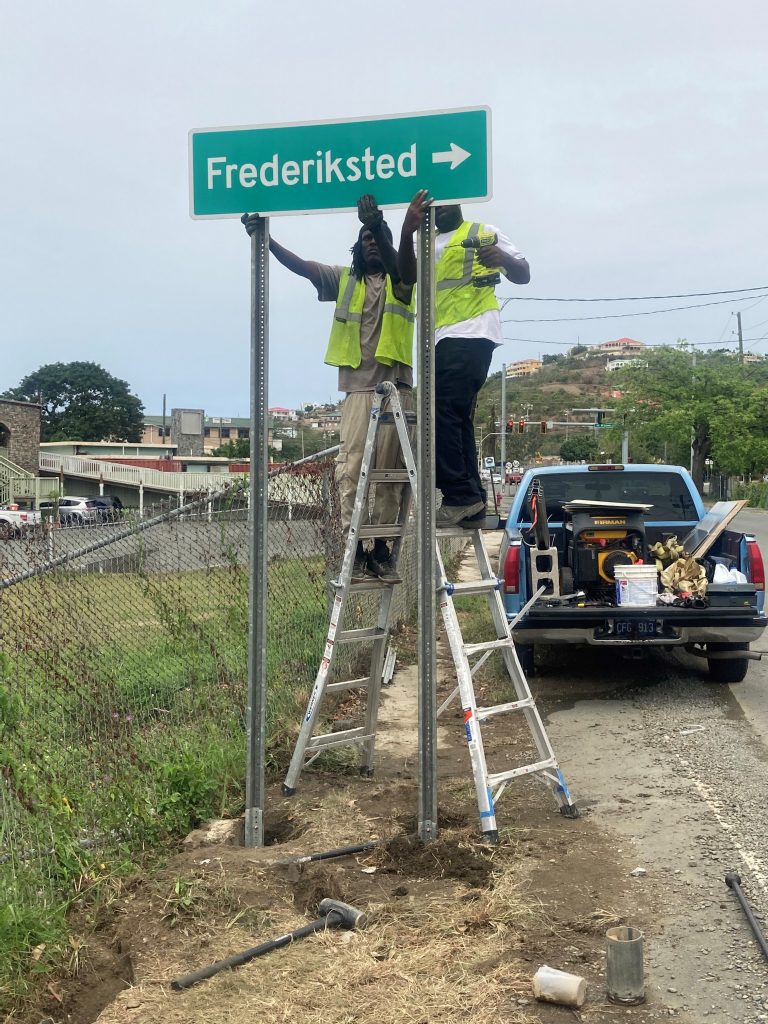 Traffic Sign Installation Project Progressing Throughout the Territory ...