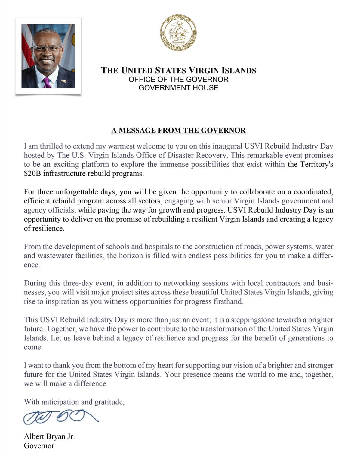 About ODR - US Virgin Islands Office of Disaster Recovery : US Virgin ...